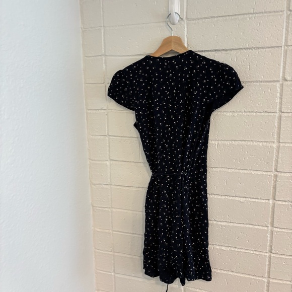 Brandy Melville | Dresses | Brandy Melville Blue Floral Wrap Dress ...